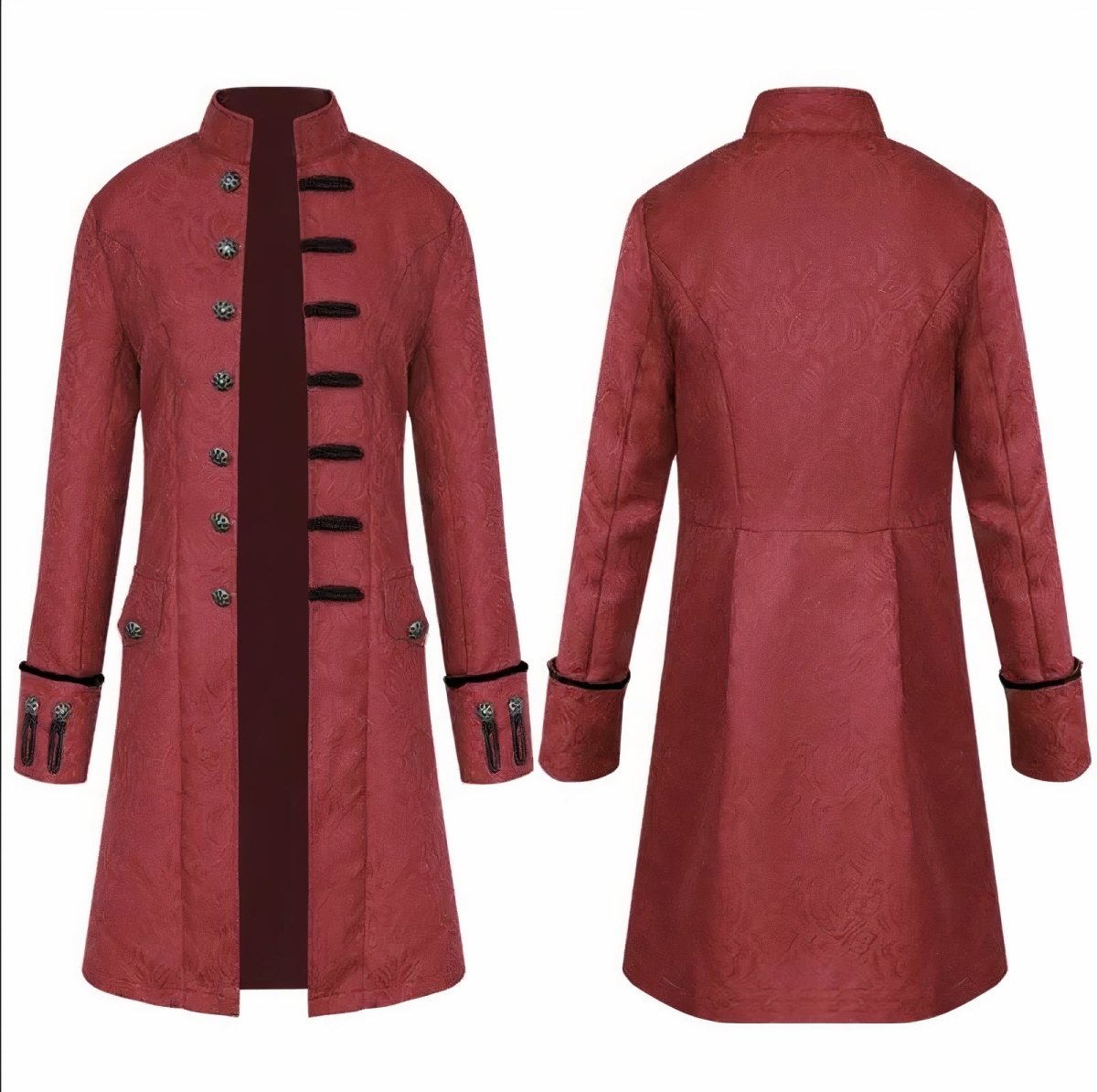 Castle Gothic Mid-Length Gothic Coat Inspired by The Witcher Saga