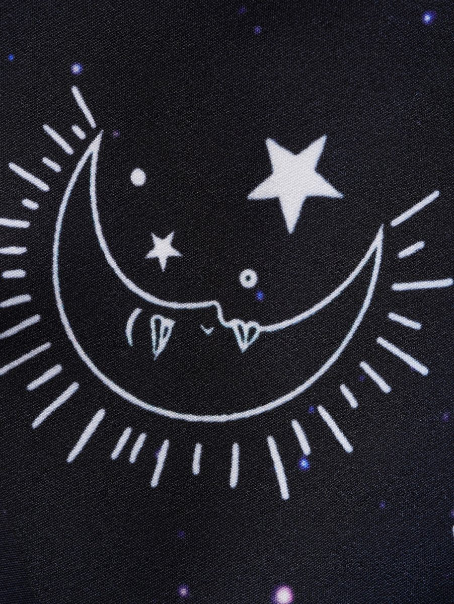 Gothic Slip Dress with Night Motif – Castle Gothic